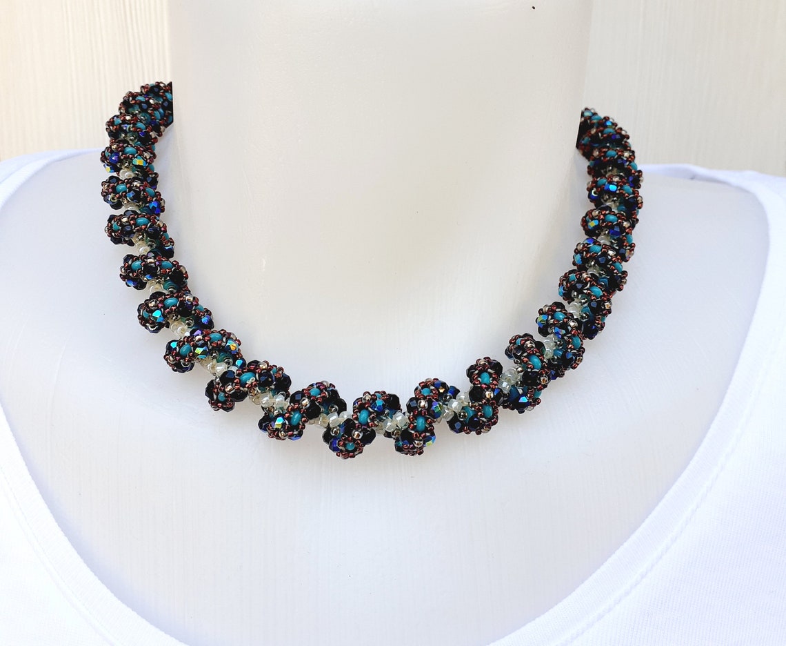 Beaded Rope Tutorial swirly Necklace or Bracelet - Etsy