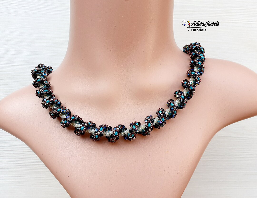 Beaded Rope Tutorial swirly Necklace or Bracelet - Etsy