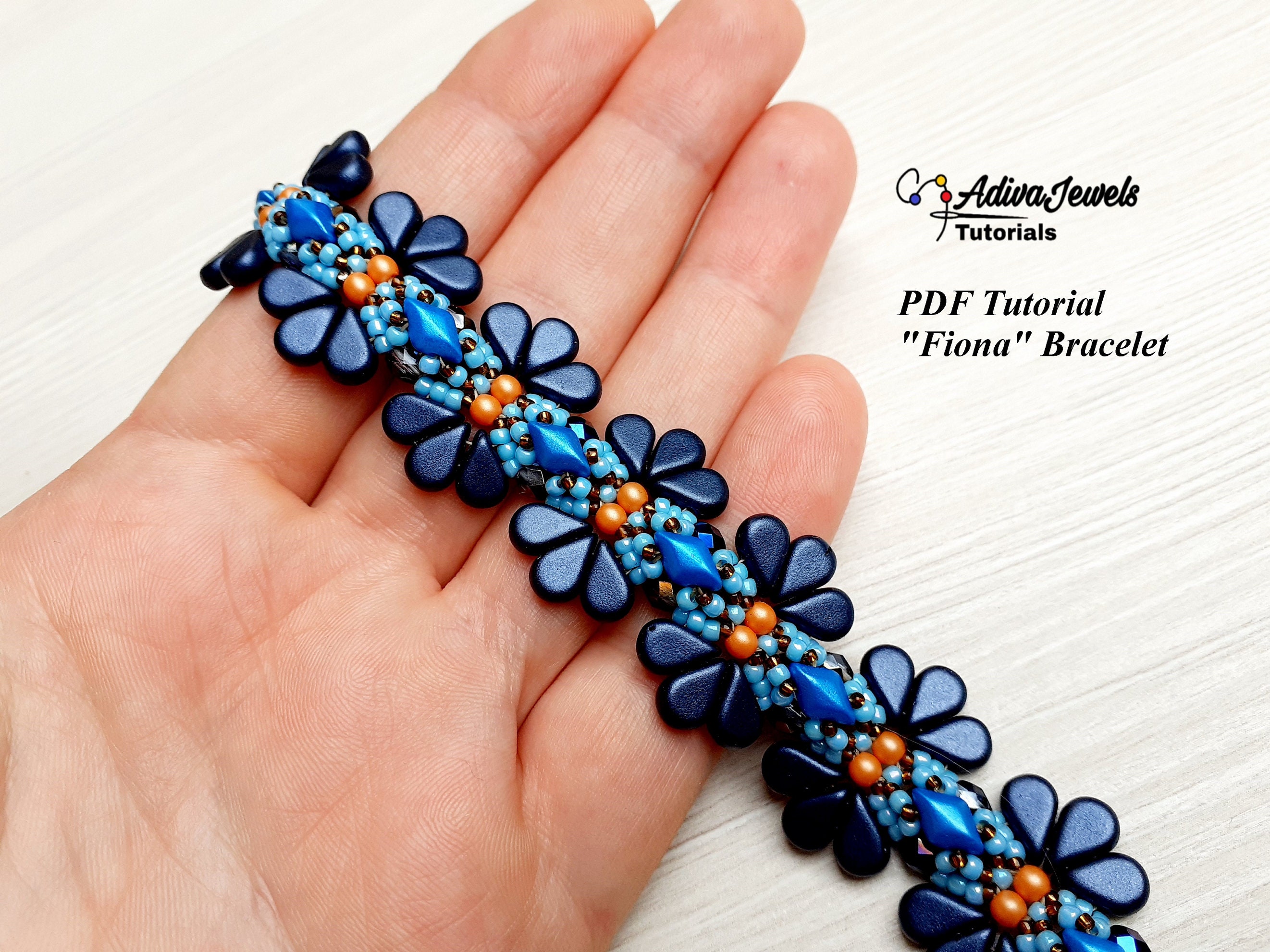 Beads Tutorial fiona Bracelet Pattern Instant | Etsy
