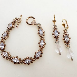 Beading Jewelry Tutorial, nellie Bracelet and Earrings - Etsy