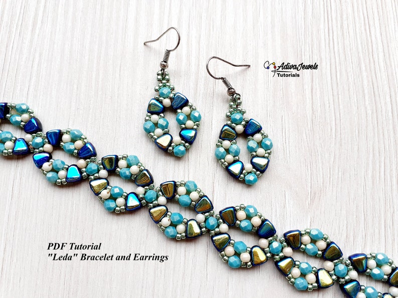 Bead Weaving Pattern With Nib Bit Beads leda | Etsy