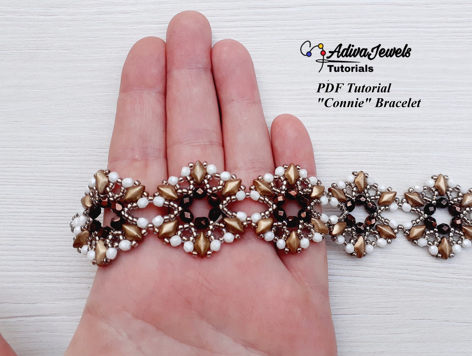 Bead Weaving Pattern connie Bracelet Tutorial - Etsy