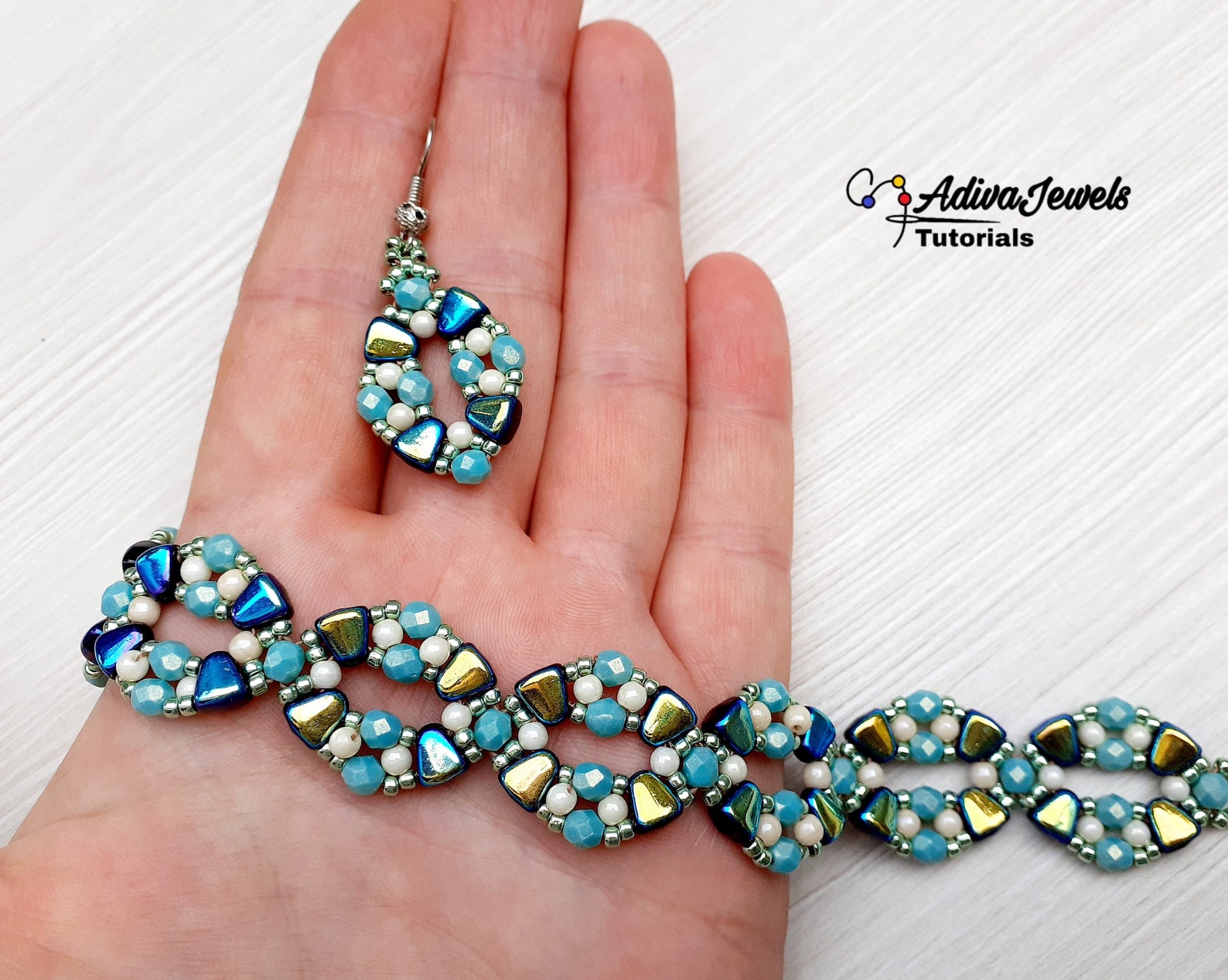 Bead Weaving Pattern With Nib Bit Beads leda - Etsy