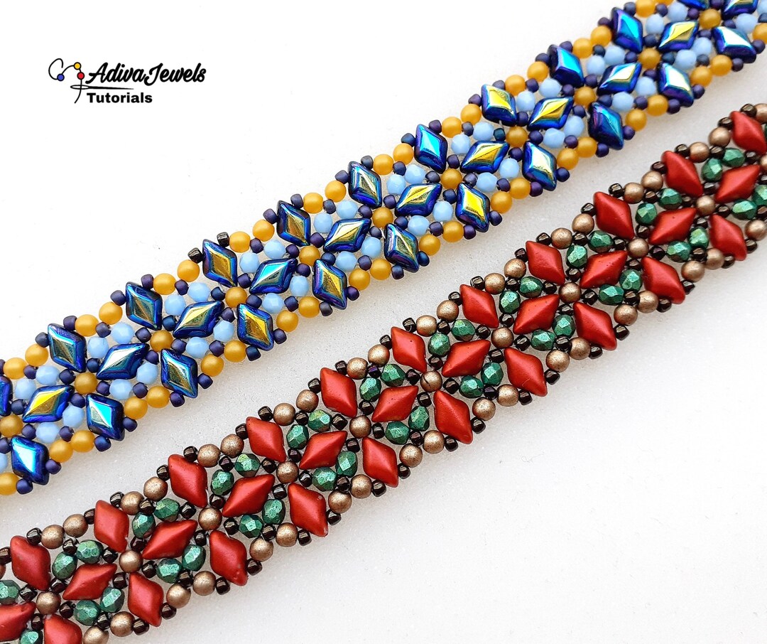 Bracelet Tutorial DIY, Beaded Wrist Band, trudy Beading Jewelry Pattern ...
