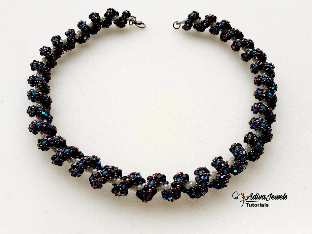 Beaded Rope Tutorial swirly Necklace or Bracelet - Etsy