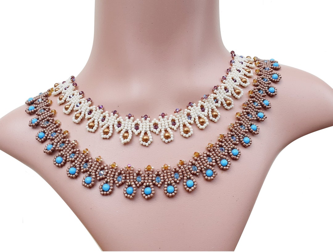 Beading Pattern, DIY Beaded Necklace, dory Necklace Tutorial - Etsy