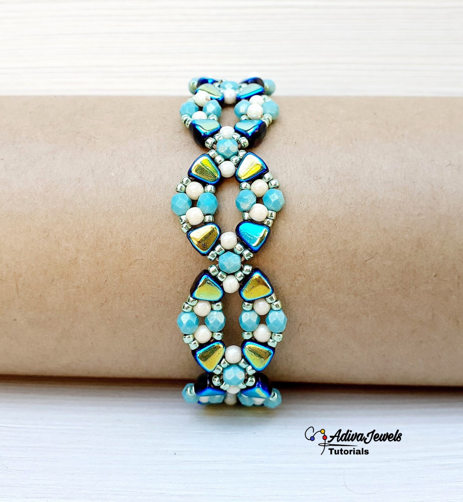 Bead Weaving Pattern With Nib Bit Beads leda - Etsy