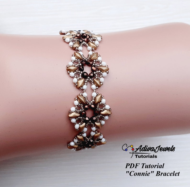 Bead Weaving Pattern connie Bracelet Tutorial - Etsy