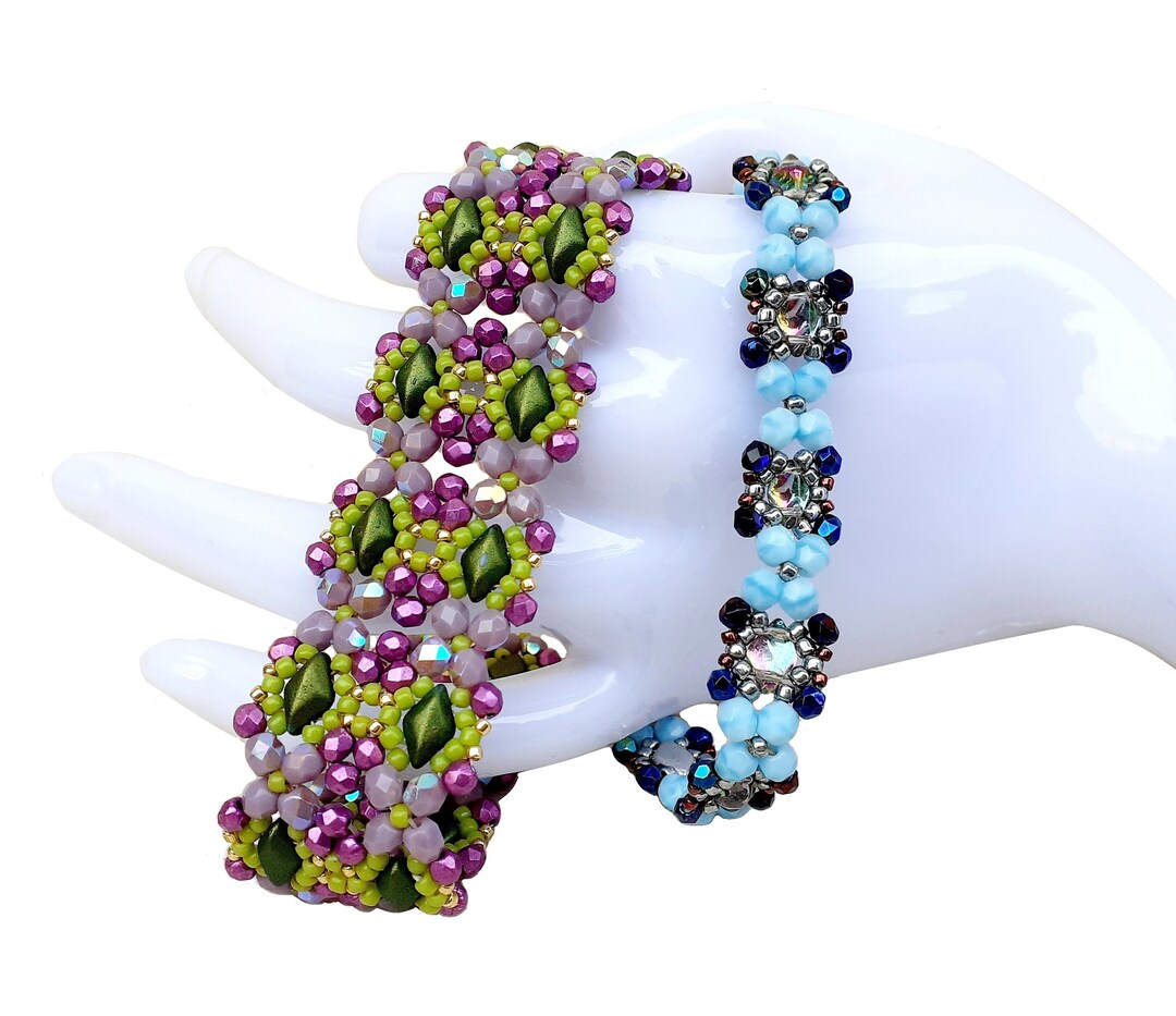 Beading Tutorial for DIY Bracelet, Beaded Jewelry Pattern, "irma" Bead ...