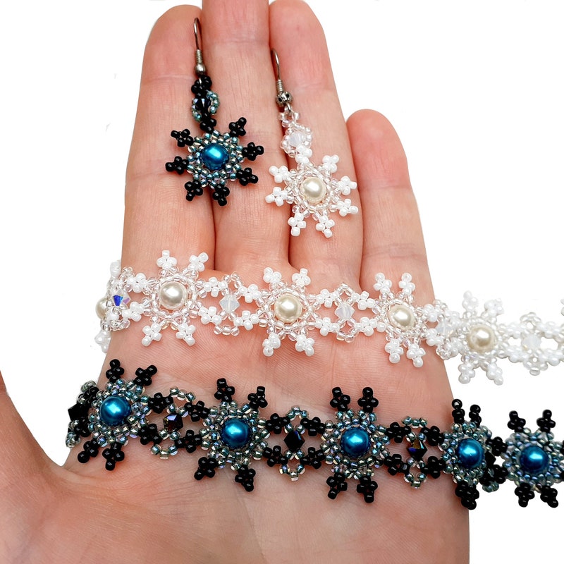 Beaded Snowflake Pattern - Etsy