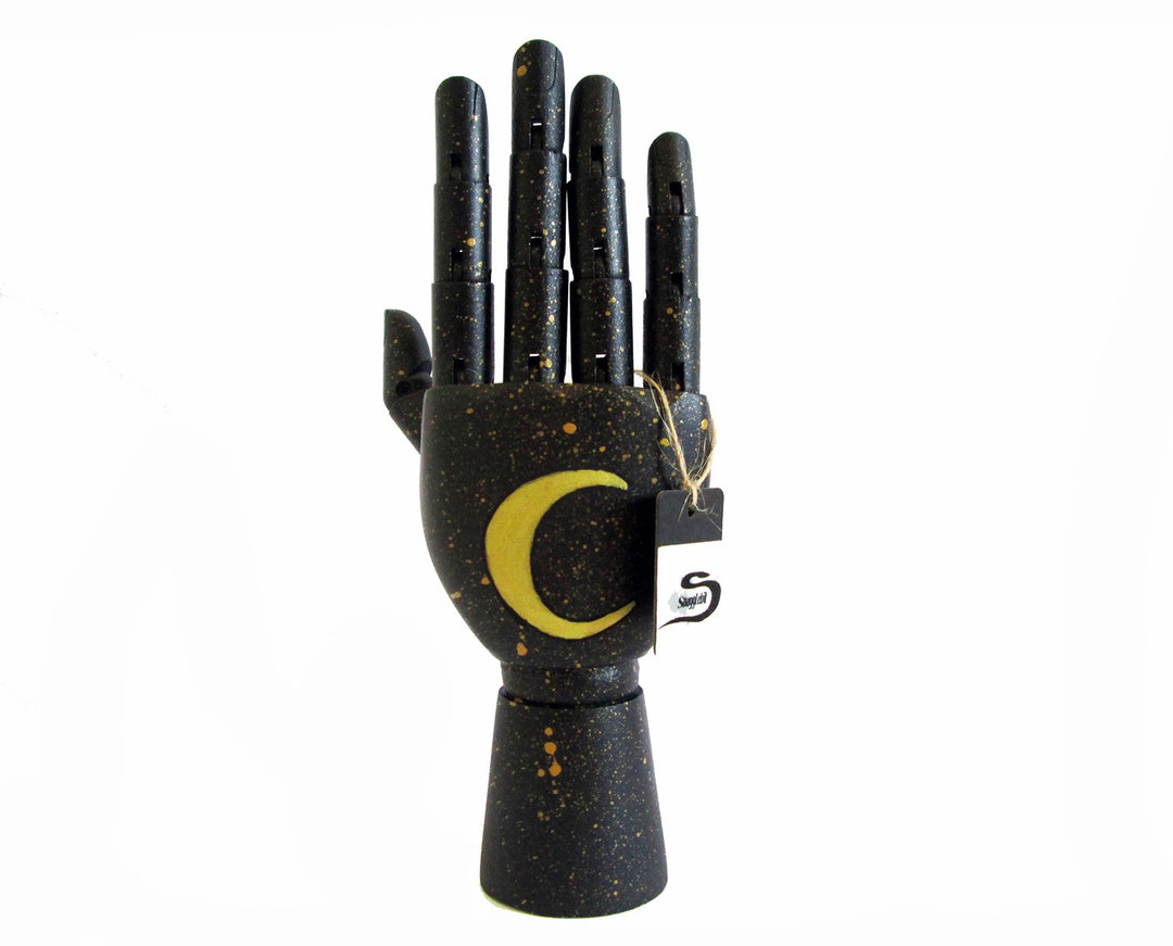Palmistry Moon Phase Hand - Poseable Mannequin, Gypsy Esoteric Gothic ...