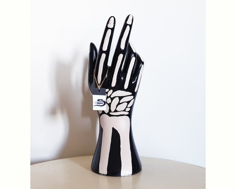 Palmistry hand ring holder Skeleton jewelry display stand | Etsy