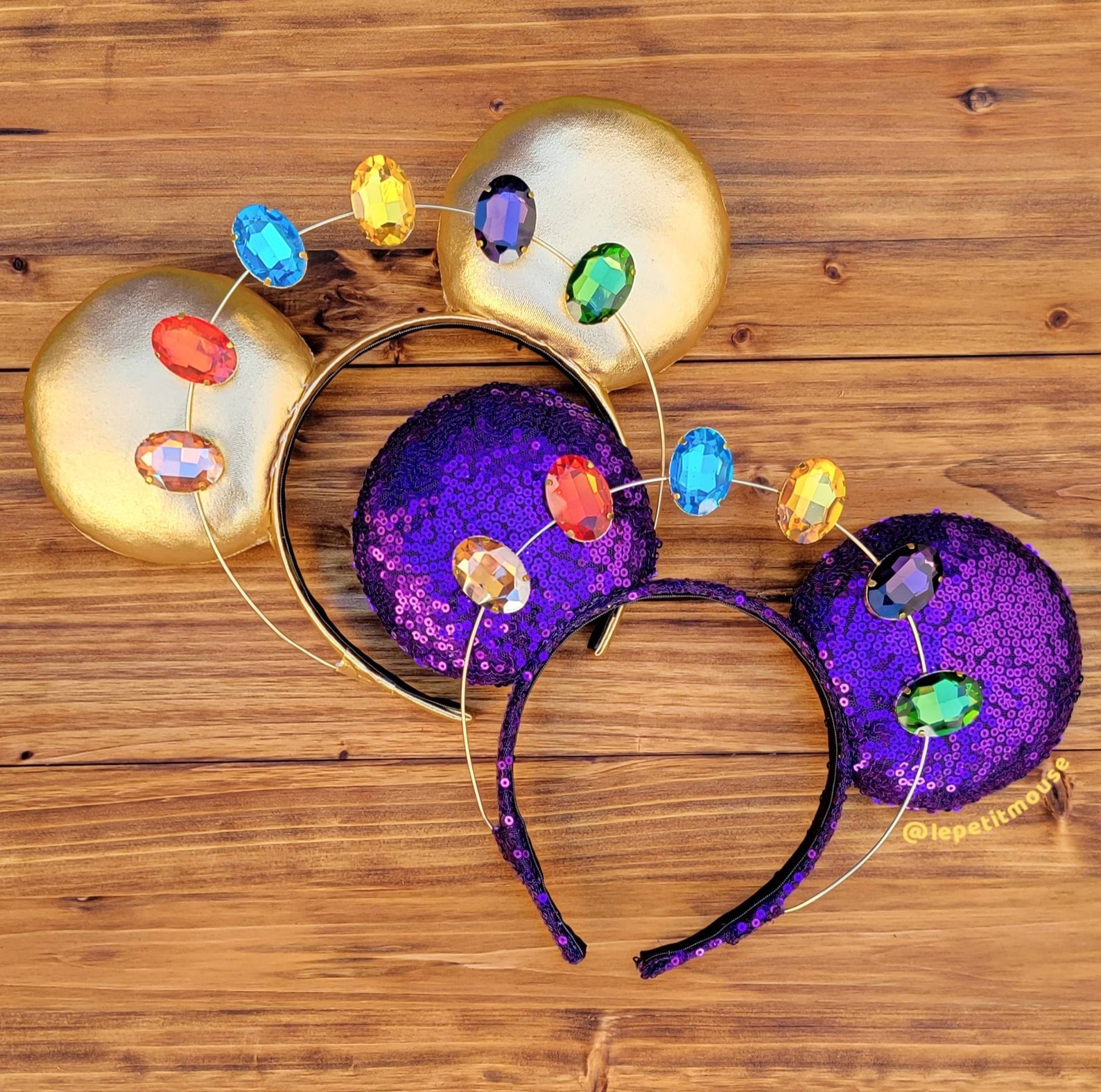 PREORDER 4-6 WEEKS Gauntlet Infinity Stones Halo Mouse Ears by - Etsy