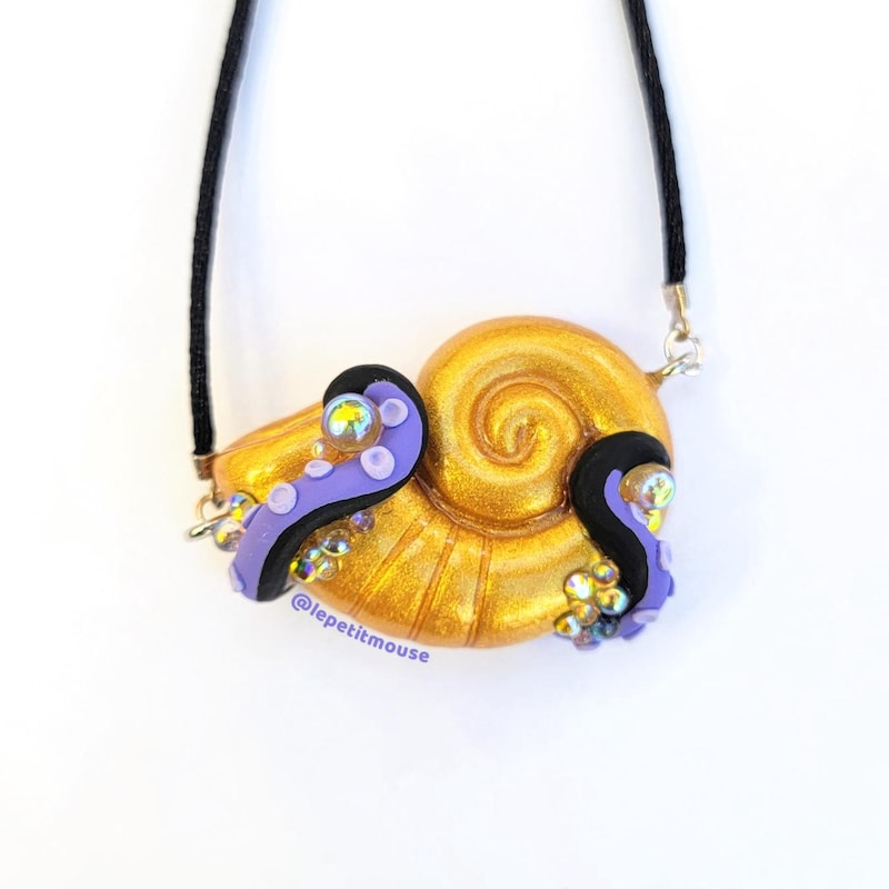 Ariel Gold Shell Necklace - Etsy