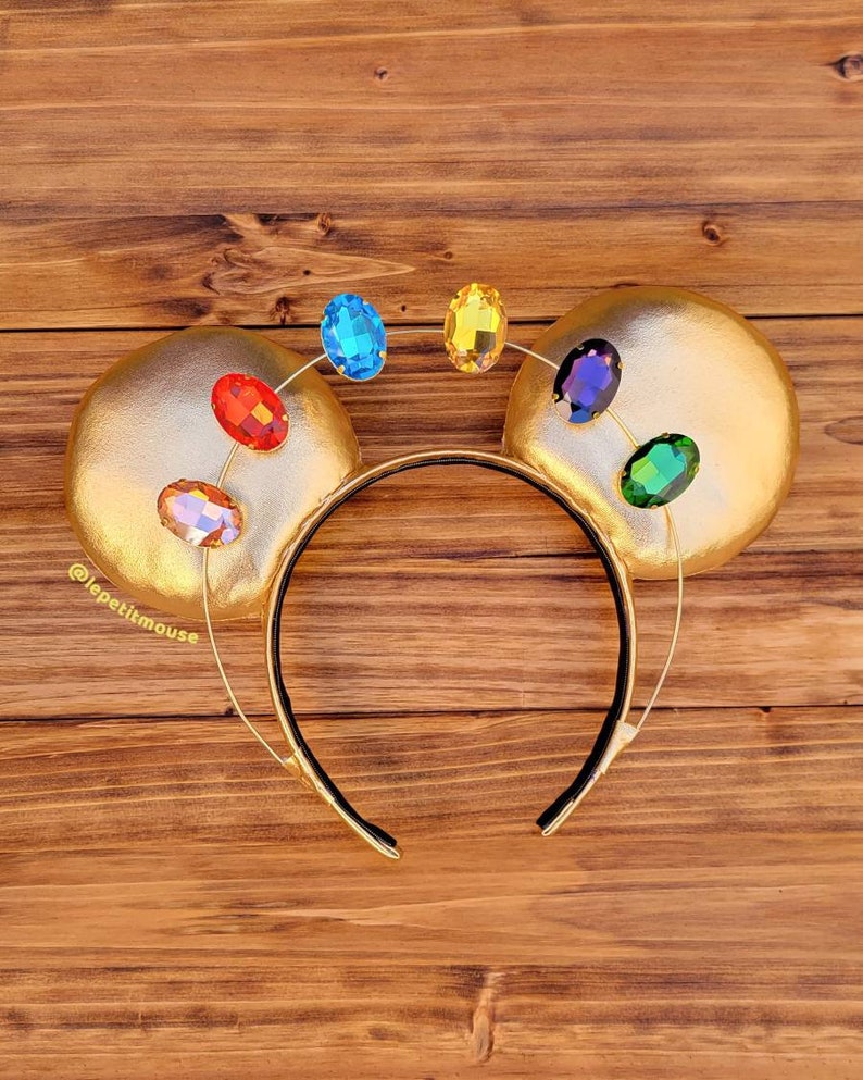 PREORDER 4-6 WEEKS Gauntlet Infinity Stones Halo Mouse Ears by - Etsy