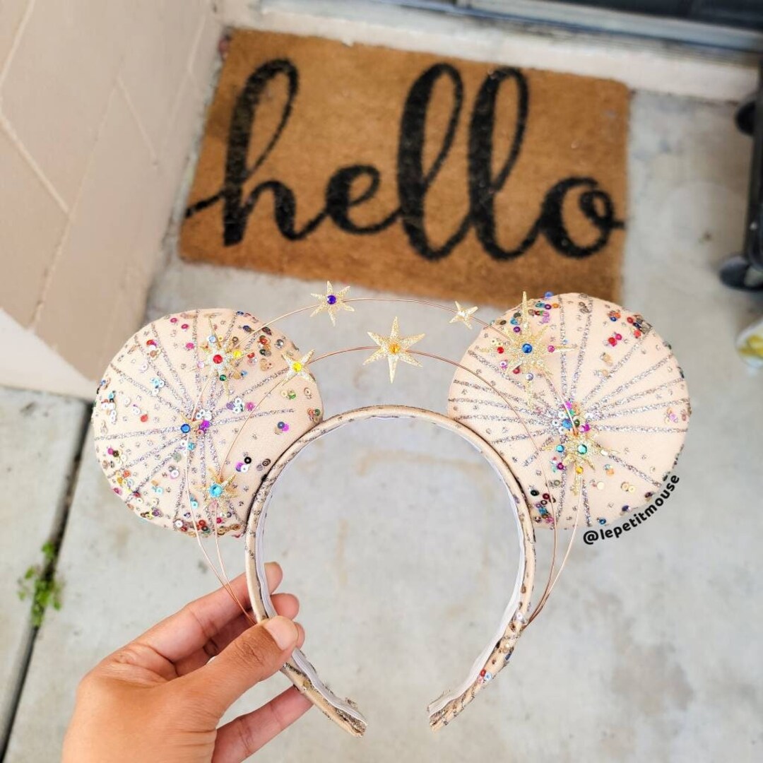 PREORDER 3-4 WEEKS Kaleidoscopic Colorful Star Halo Crown Mouse Ears by ...