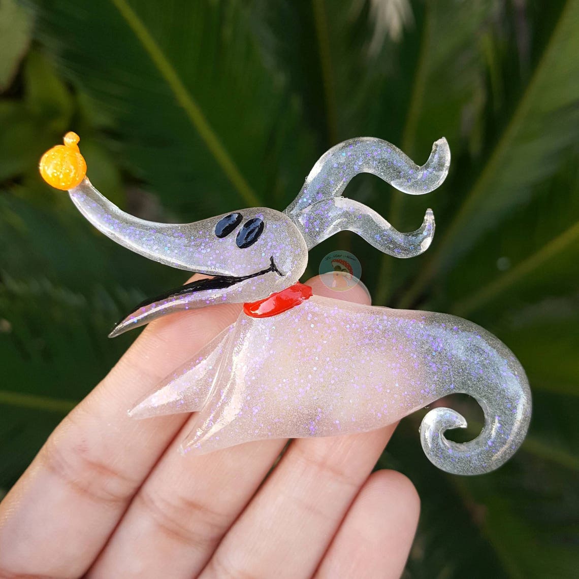 Aqua Glowing Ghost Dog Pin by Le Petit Mouse | Etsy