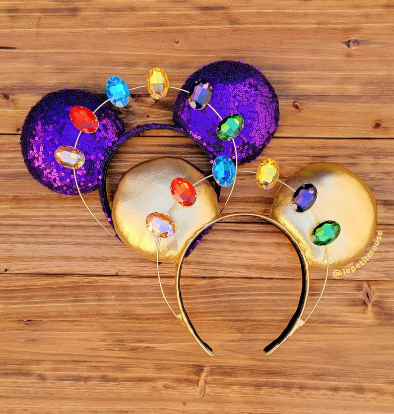 PREORDER 4-6 WEEKS Gauntlet Infinity Stones Halo Mouse Ears by - Etsy