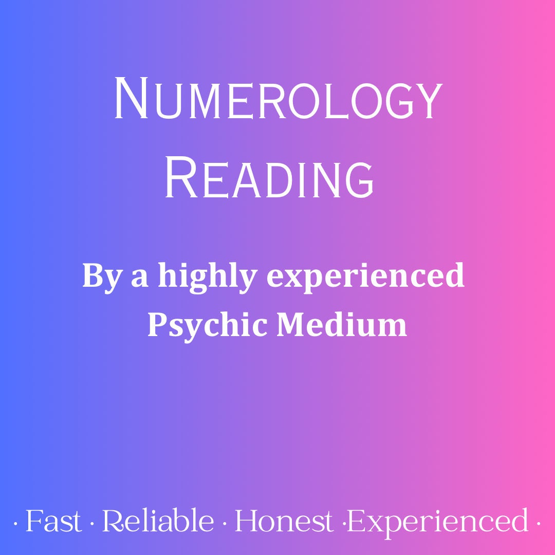 Numerology Report - by U.K Based Psychic Medium - Etsy