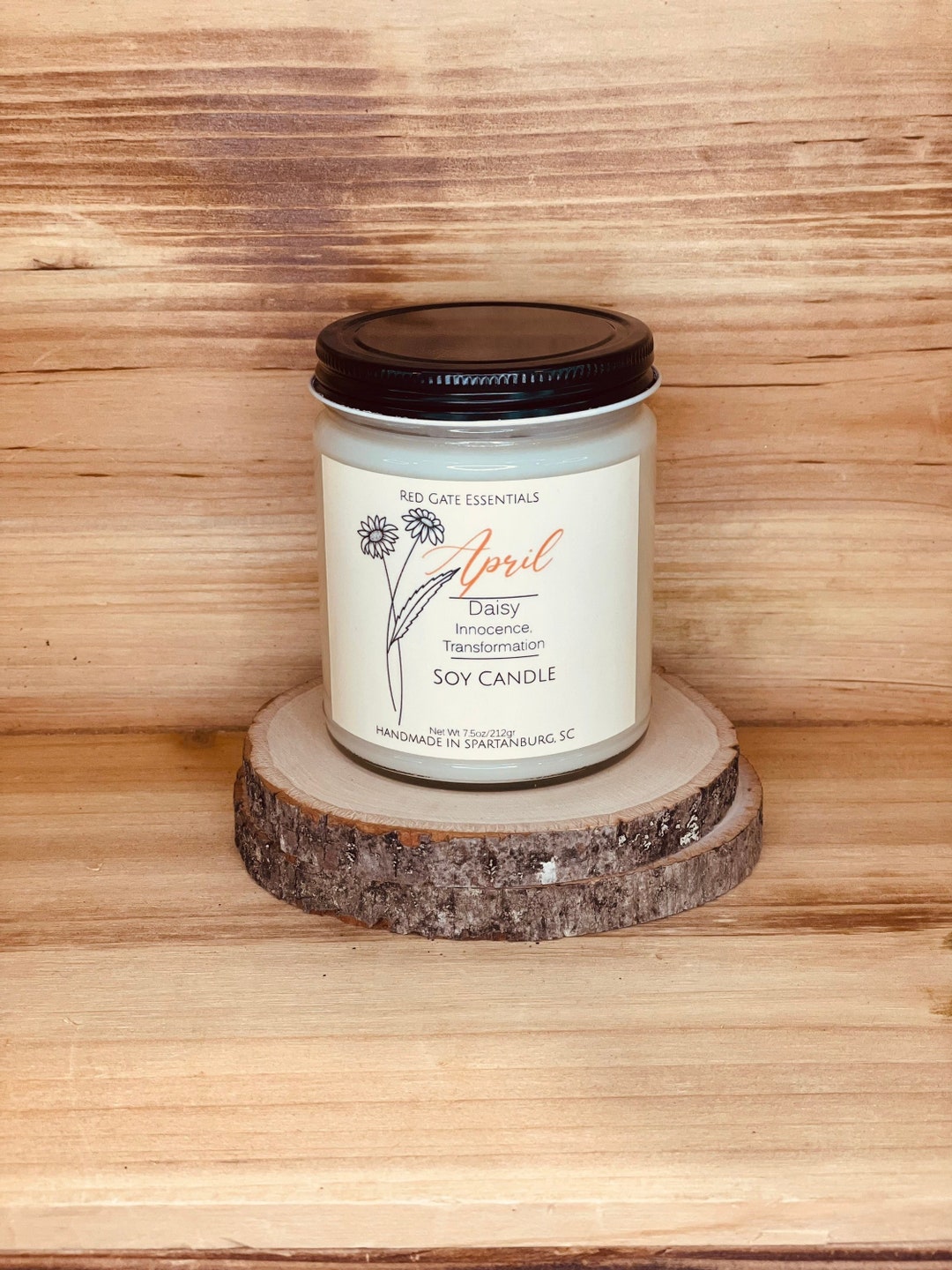 April Birth Flower Soy Candle, April Birthday Candle, April Gift Candle ...