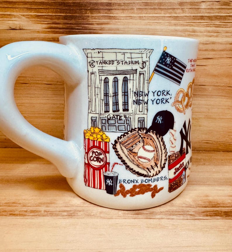 Licensed MLB New York Yankees Coffee Mug Soy Candle, Hand Poured ...