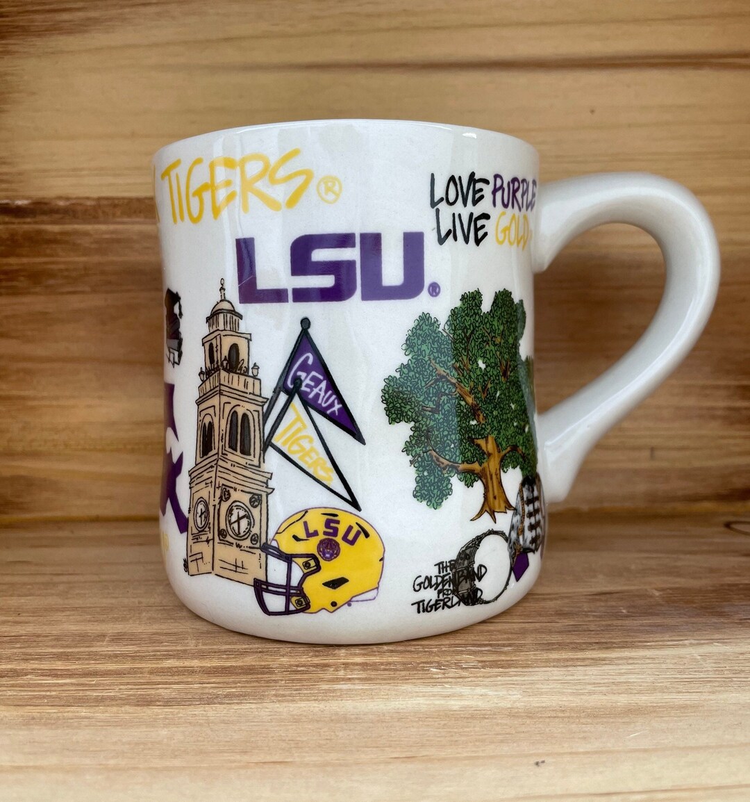 Licensed Louisiana State University, LSU Tigers Collegiate Coffee Mug ...