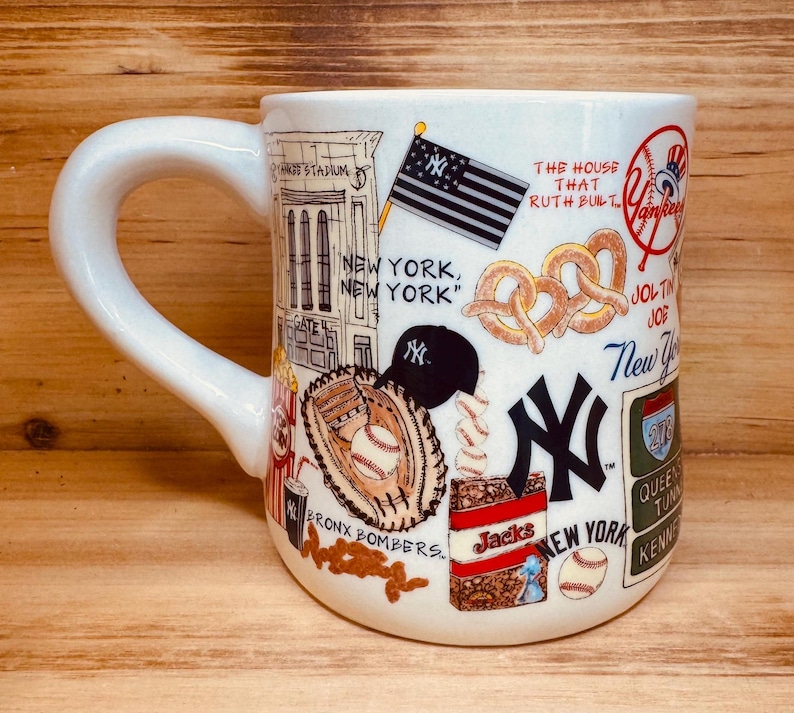 Licensed MLB New York Yankees Coffee Mug Soy Candle, Hand Poured ...