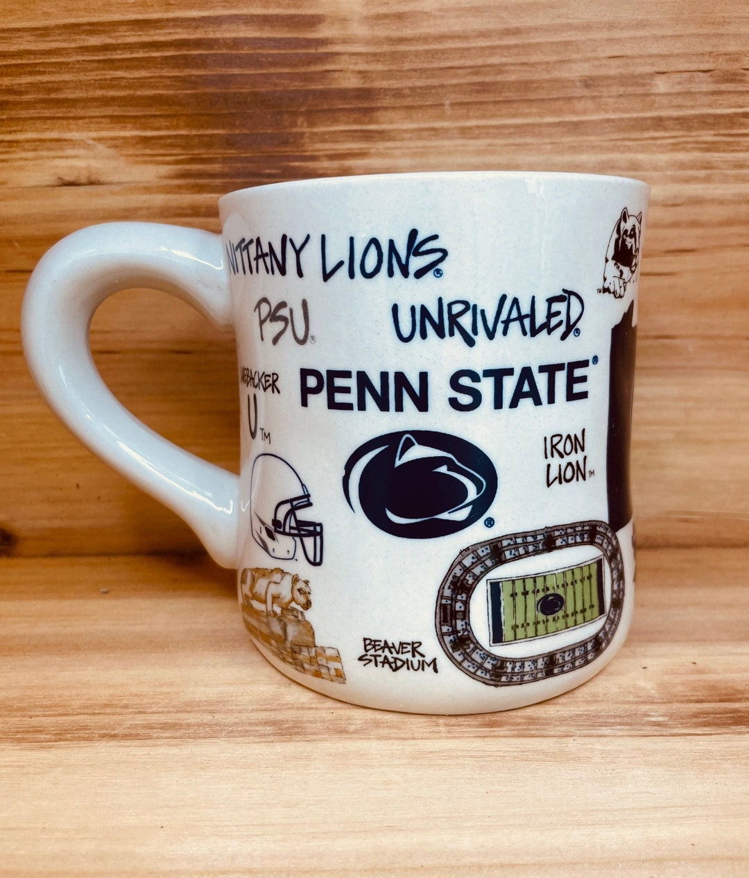 Licensed Penn State University, Ceramic Coffee Mug With My Hand Poured ...