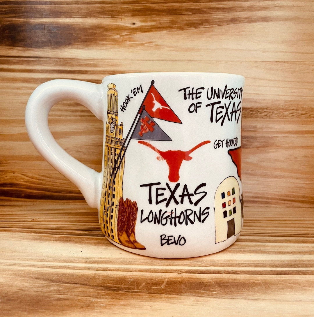 Licensed University of Texas UT Longhorns Collegiate Coffee Mug With My ...