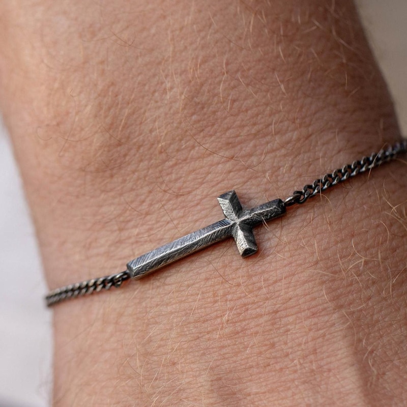 Mens Bracelet Set Metal - Etsy