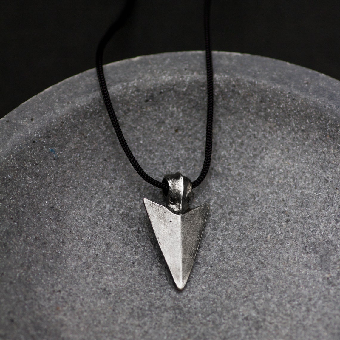 Arrowhead Pendant Necklace Sterling Silver for Men Arrow - Etsy