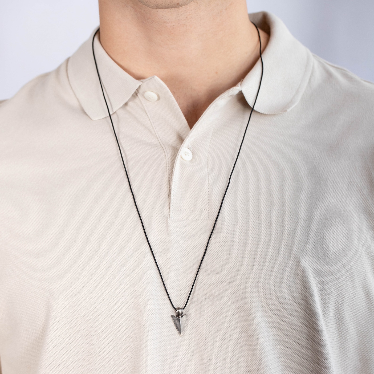 Arrowhead Pendant Necklace Sterling Silver for Men Arrow - Etsy