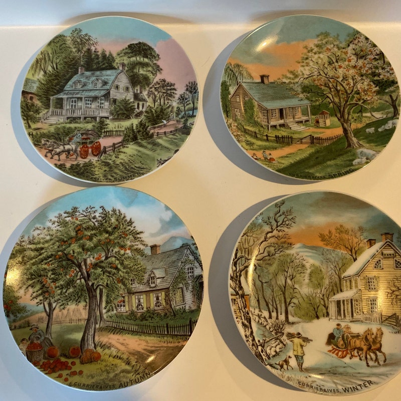 Four Seasons Plate - Etsy