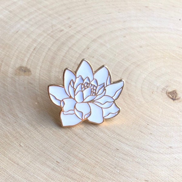 Enamel Lotus - Etsy