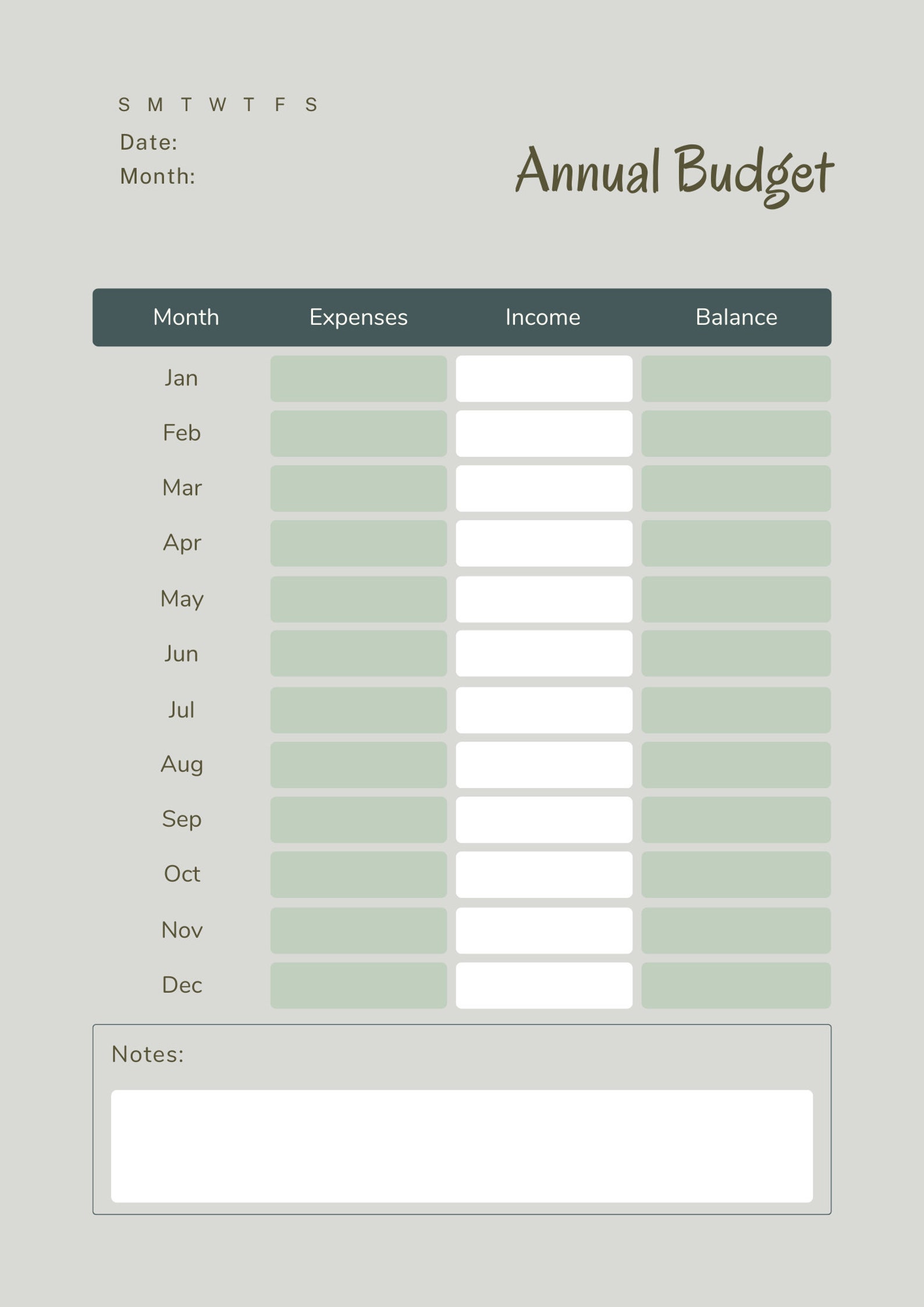Monthly Budget Planner Printable, Finance Tracker, Finance Planner ...