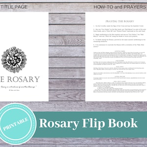 Printable Rosary Art Flipbook: Catholic Prayer Aid / Printable Catholic ...