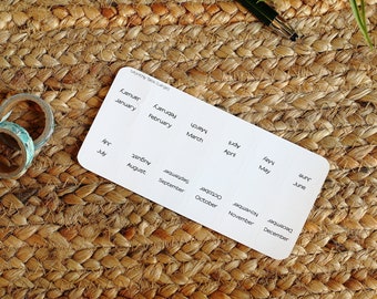 Mini Monthly Tab Planner Stickers: Attachable Month Divider Tabs ...