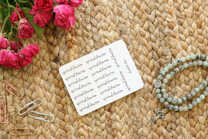 Spiritual Direction Planner Stickers: Catholic Planner Stickers ...
