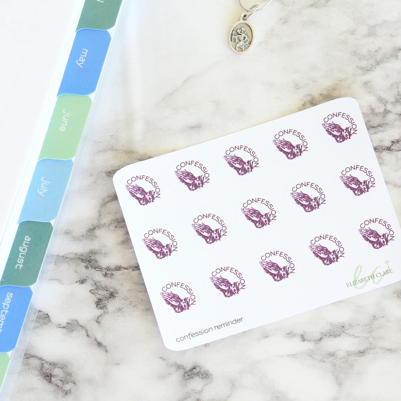 Adhesive Catholic Stickers - Etsy