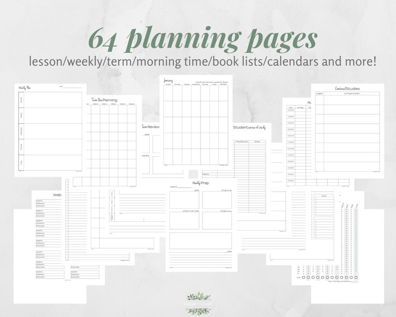 Catholic Homeschool Planner Printable Pdf: Catholic Liturgical | Etsy UK