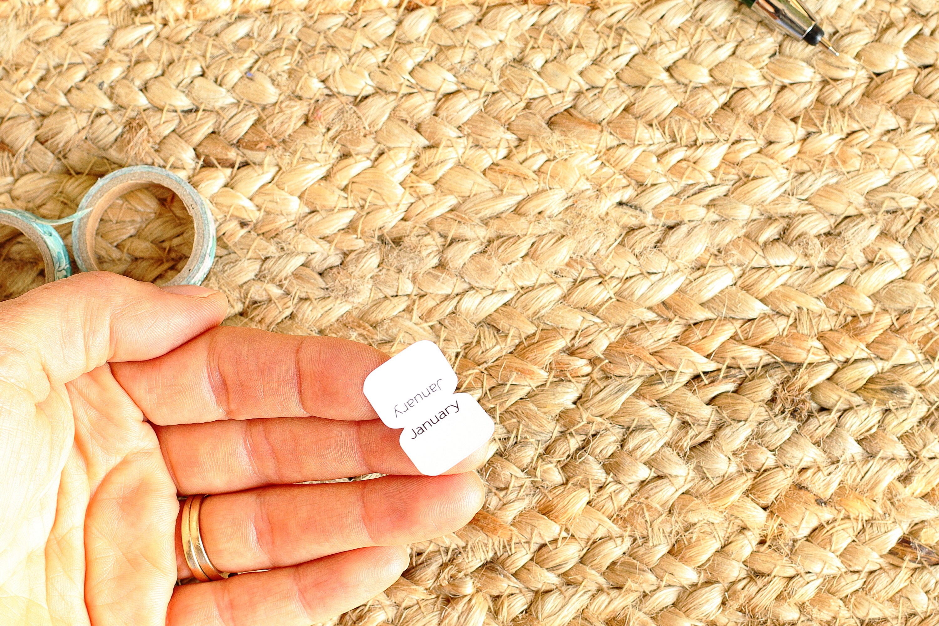 Monthly Tab Planner Stickers: Attachable Month Divider Tabs / Bullet ...