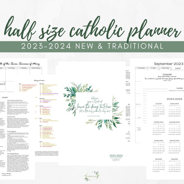 Catholic 2023 2024 Calendar - Etsy Australia