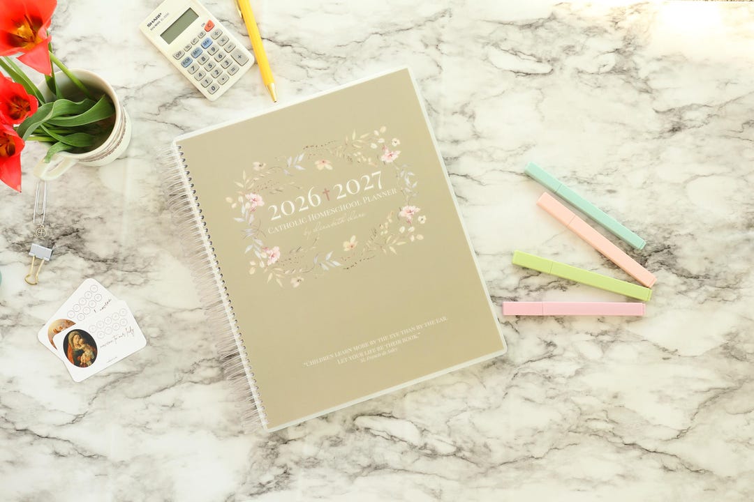 2026-2027 Catholic Homeschool Planner: Traditional & New Liturgical ...