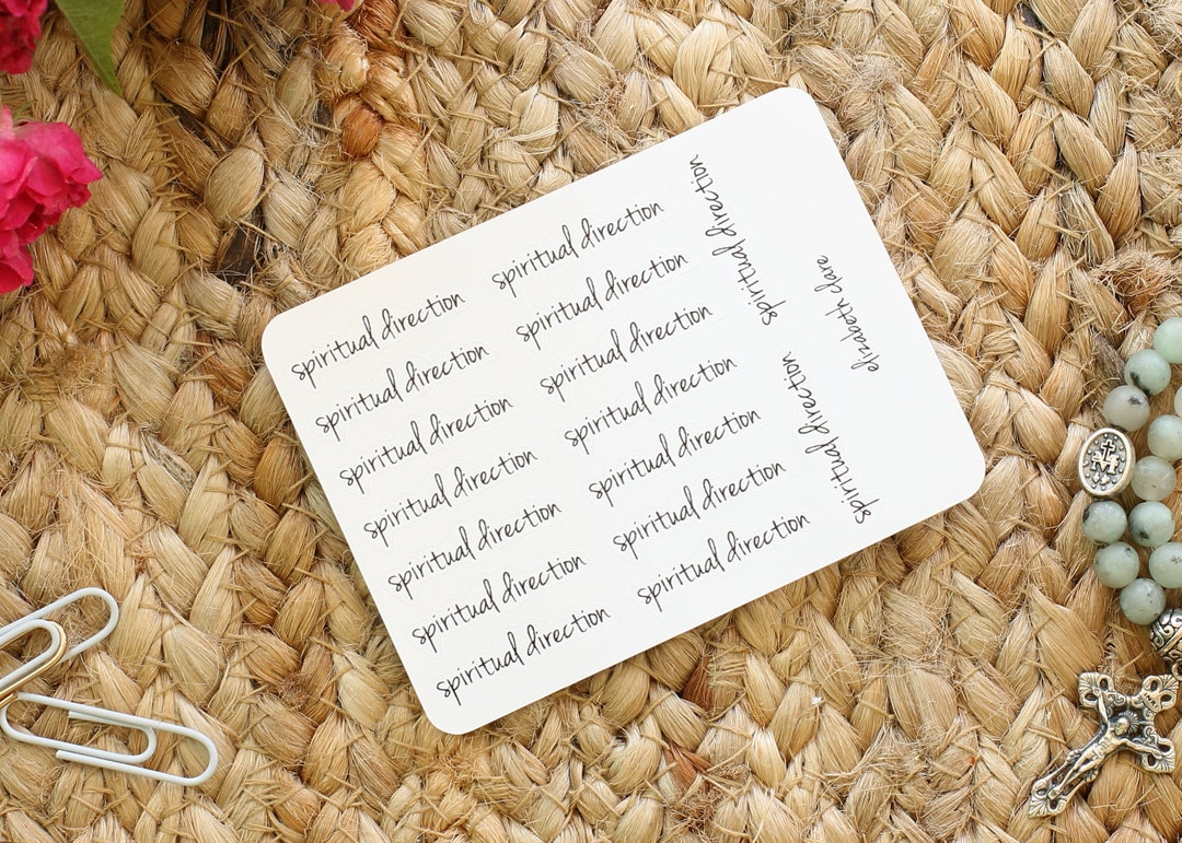 Spiritual Direction Planner Stickers: Catholic Planner Stickers ...