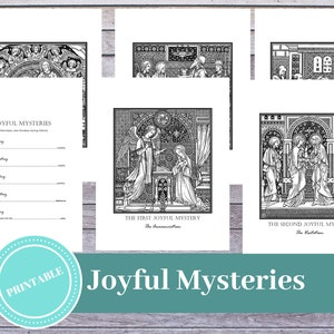 Printable Rosary Art Flipbook: Catholic Prayer Aid / Printable Catholic ...