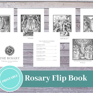 Printable Rosary Art Flipbook: Catholic Prayer Aid / Printable Catholic ...