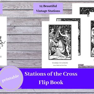Catholic Stations of the Cross Printable Flip Book: Lent Devotion ...