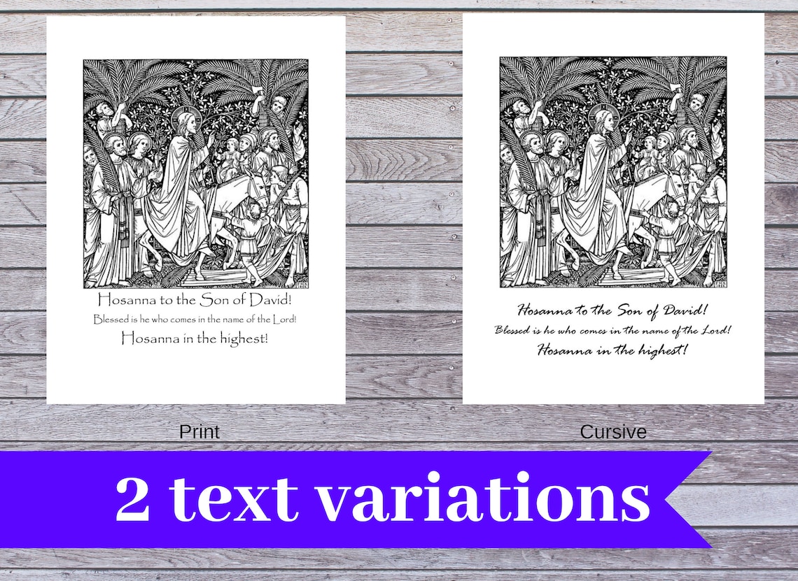 Holy Week Prints: Lent Decor / Liturgical Year / Catholic Art - Etsy