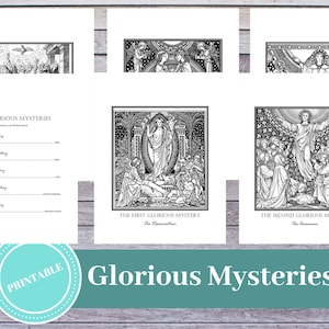 Printable Rosary Art Flipbook: Catholic Prayer Aid / Printable Catholic ...