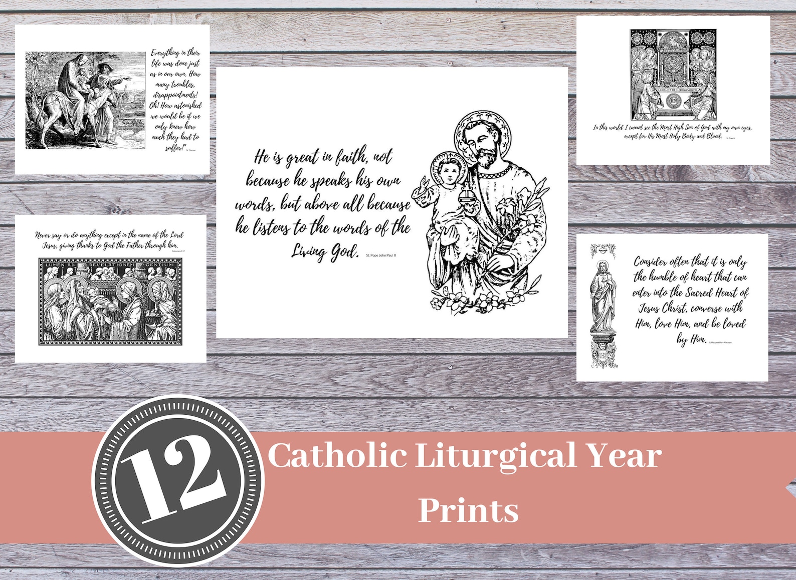 Catholic Liturgical Year Monthly Devotion Prints: Catholic - Etsy